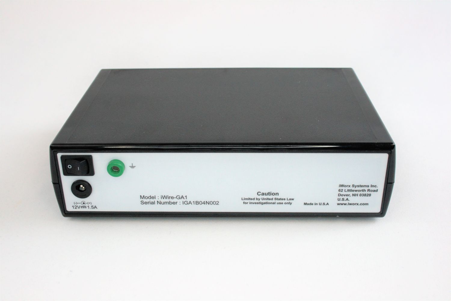 PEAK IWIRE-GA1: CO2 & O2 Gas Analyzer - iWorx Systems, Inc.
