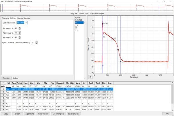LabScribe Action Potentials Module - iWorx Systems, Inc.