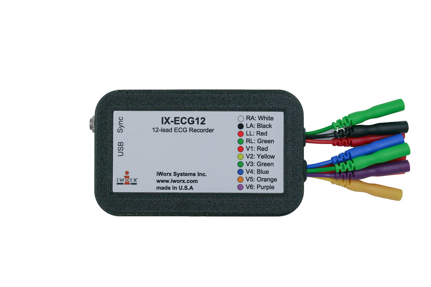 IX-ECG12 12-Lead ECG Recorder with LabScribe Software - iWorx Systems, Inc.
