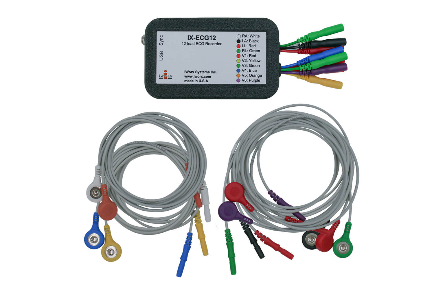 RS-ECG12-LA: Large Animal 12-Lead ECG System - iWorx Systems, Inc.