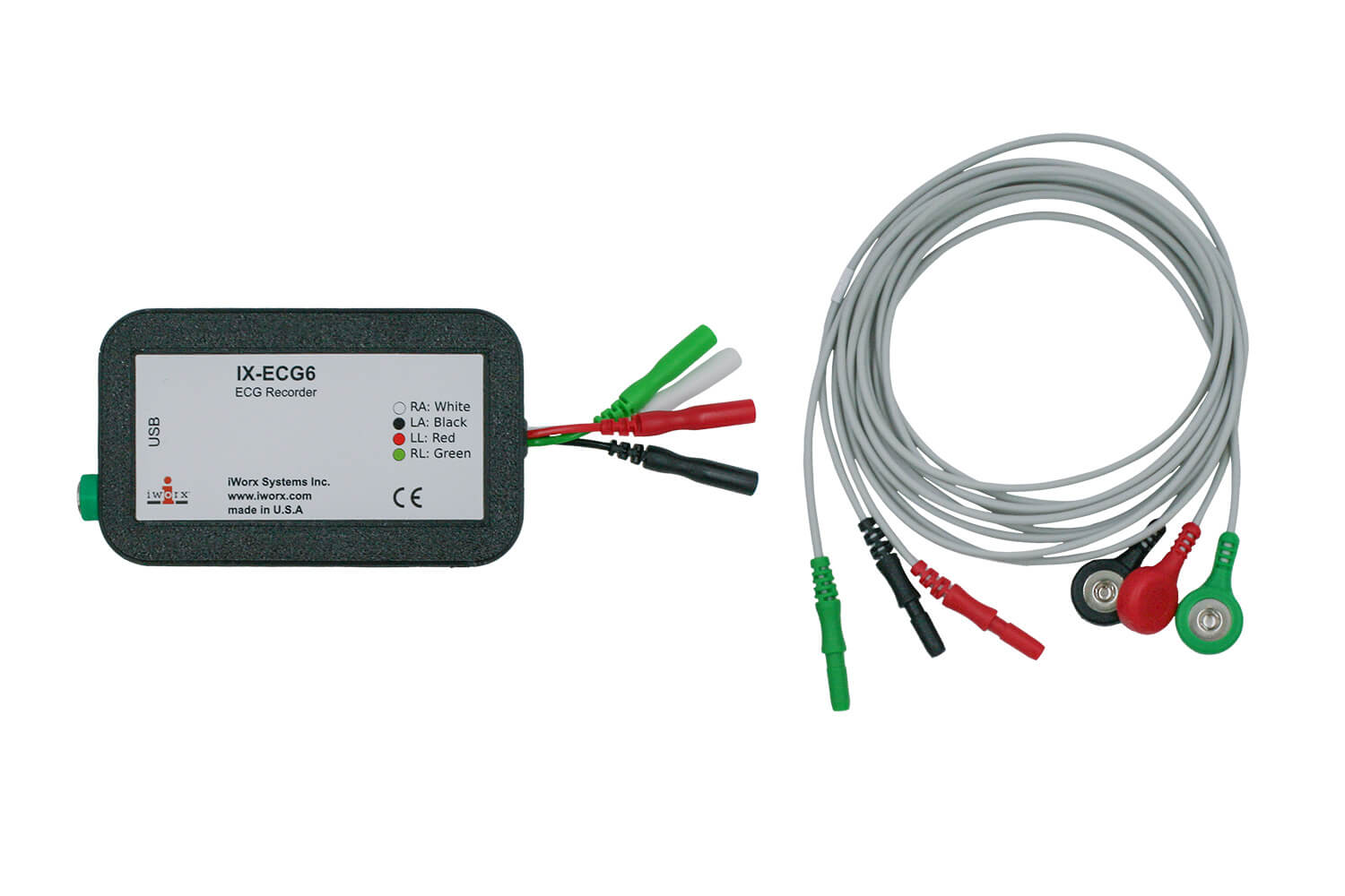 RS-ECG6-LA: Large Animal 6-Lead ECG System - iWorx Systems, Inc.